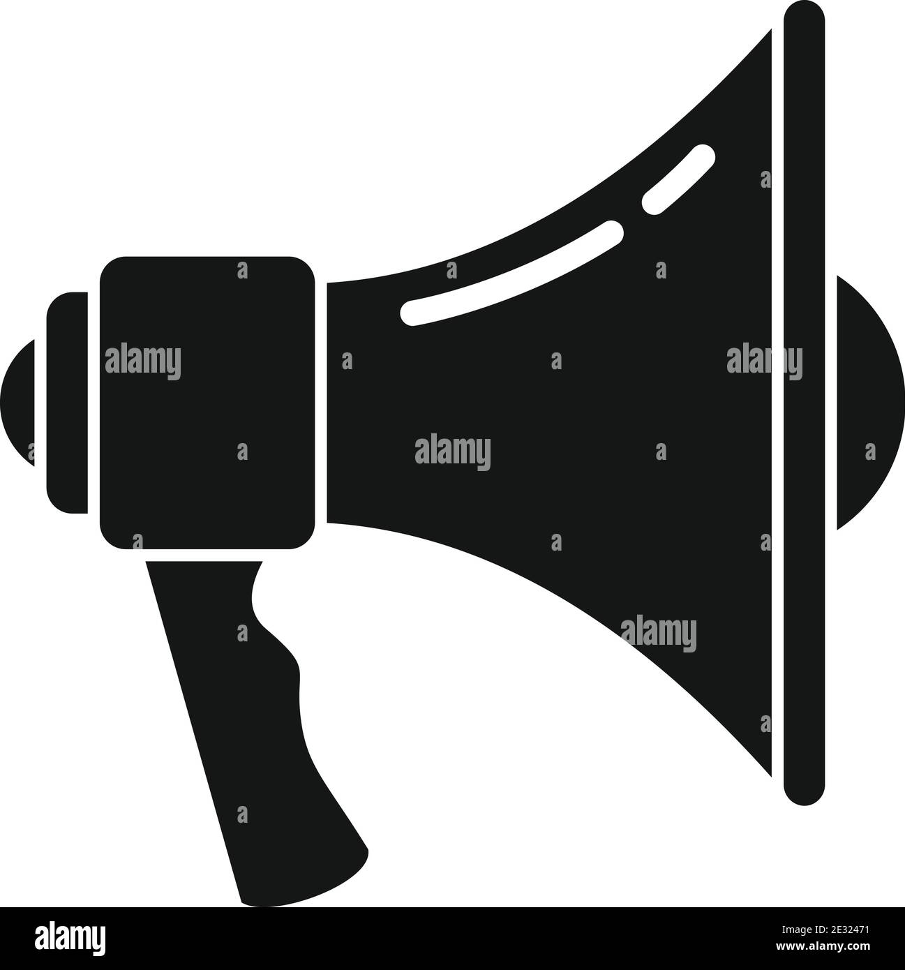 Man shouting megaphone Black and White Stock Photos & Images - Alamy