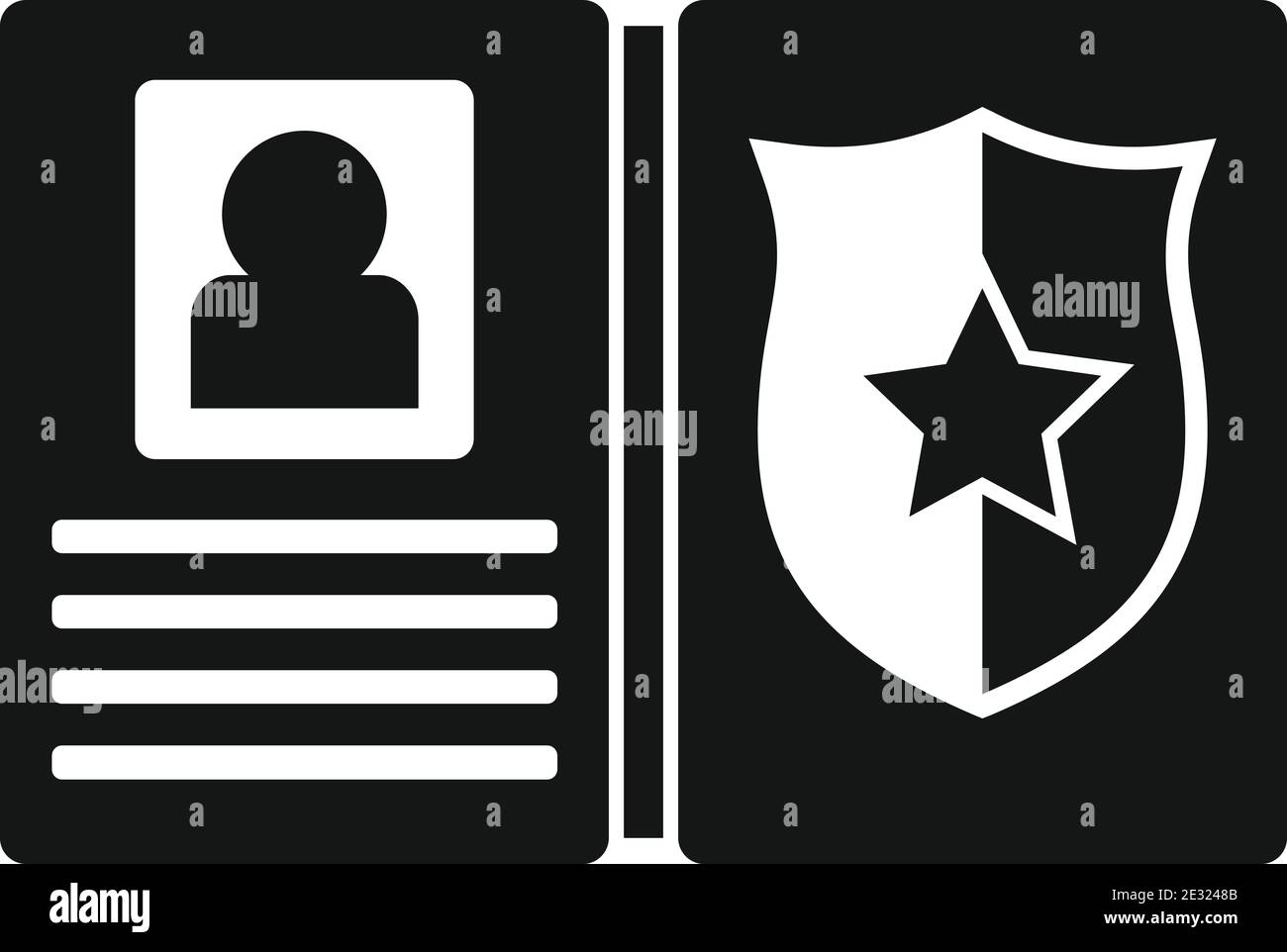 Leather wallet id card Cut Out Stock Images & Pictures - Alamy