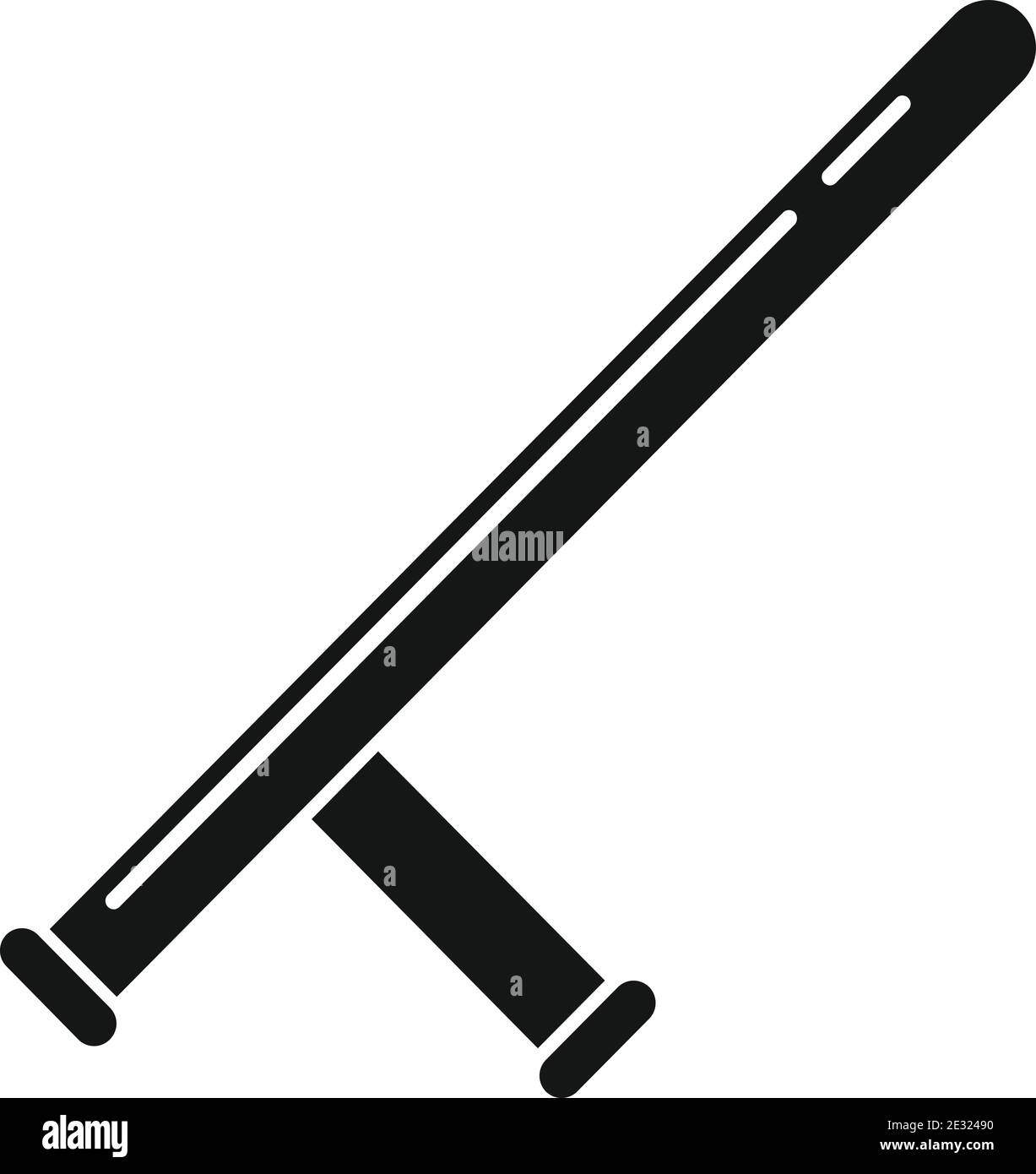Policeman baton icon, simple style Stock Vector Image & Art - Alamy