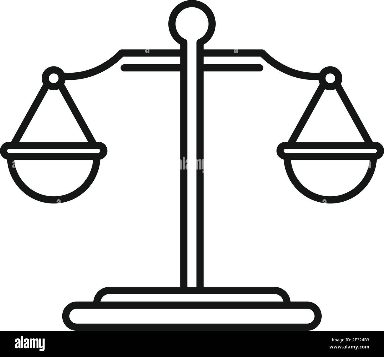Judicial system line icon Black and White Stock Photos & Images - Alamy