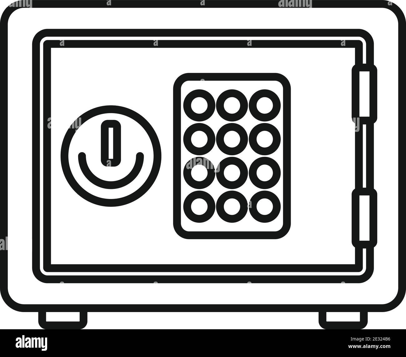 Policeman safe icon, outline style Stock Vector Image & Art - Alamy