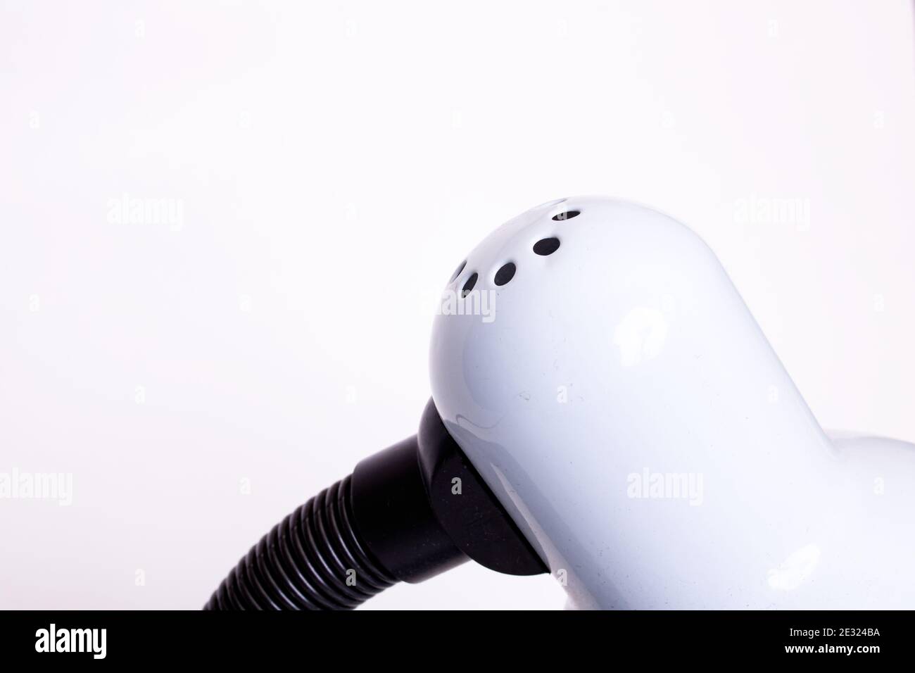 Lamp without a light bulb close up on white background Stock Photo - Alamy