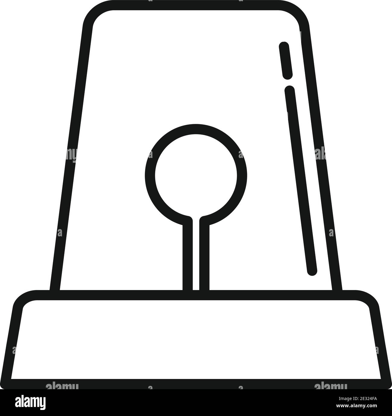 Flashing light warning Black and White Stock Photos & Images - Alamy