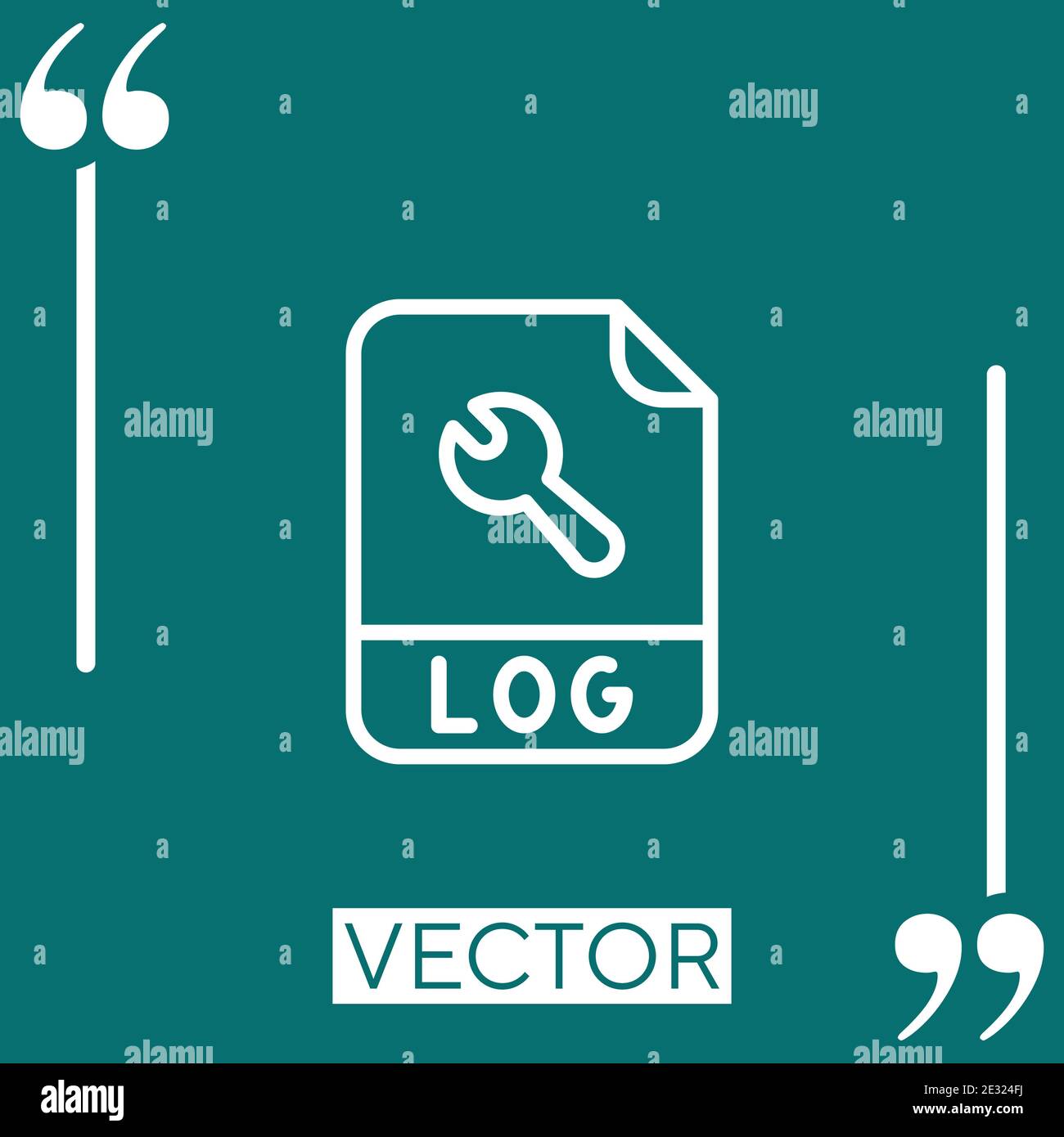 Log format Stock Vector Images - Alamy