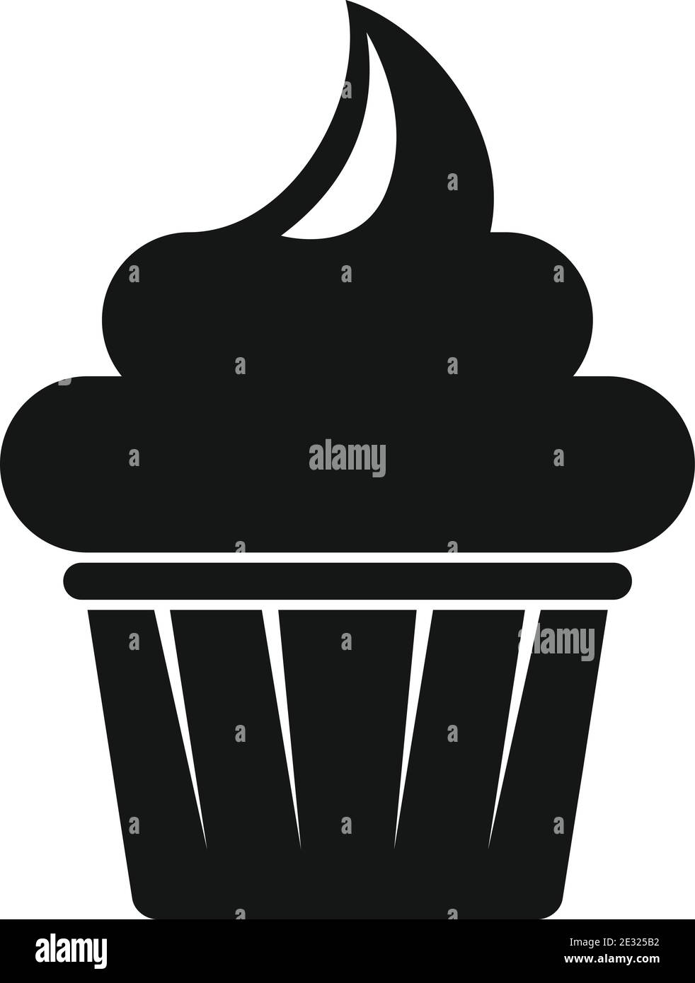 Cream coffee cupcake icon, simple style Stock Vector Image & Art - Alamy