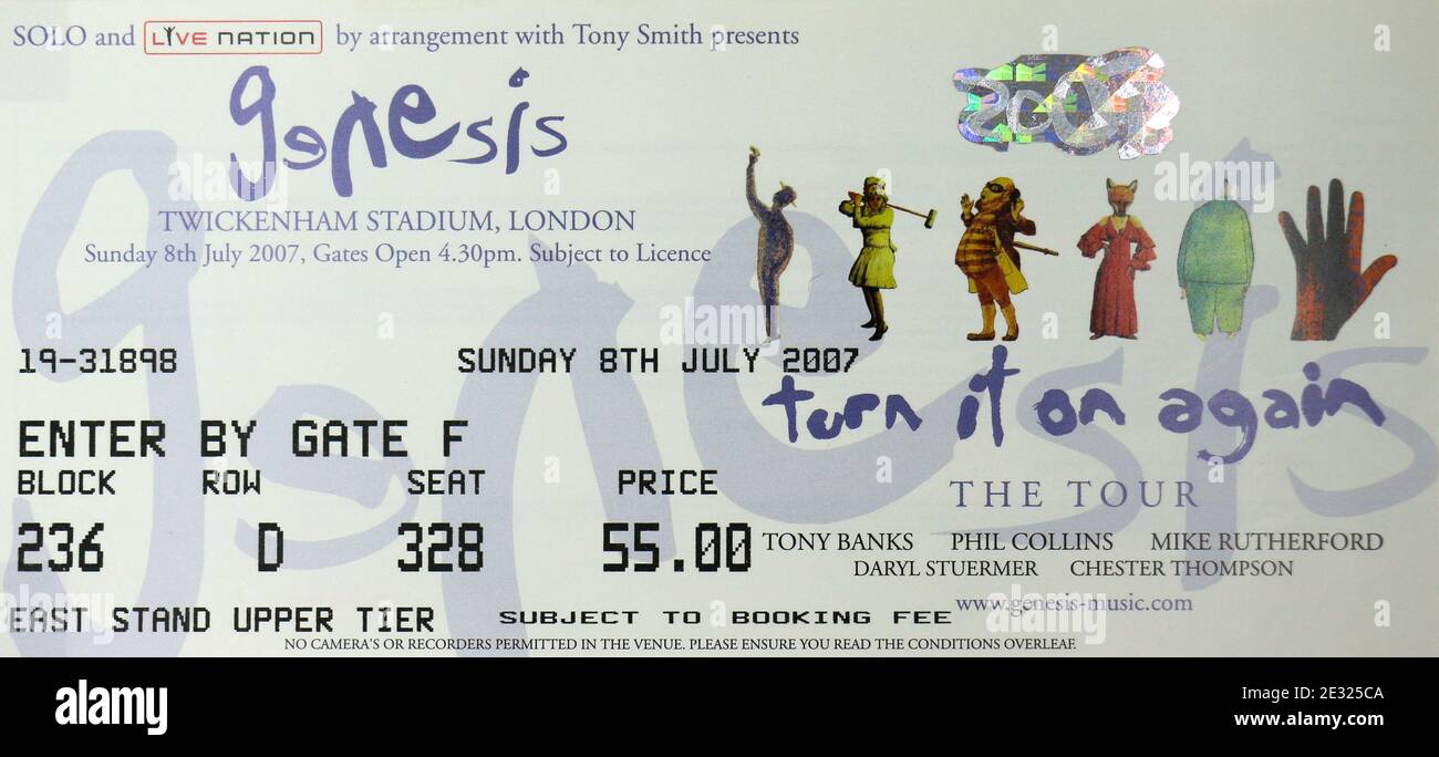 Genesis Rock Band High Resolution Stock Photography and Images - Alamy