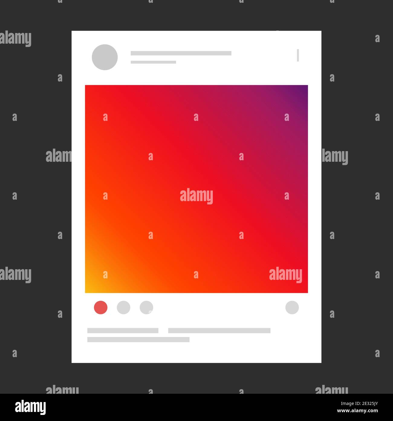 Mock up photo frame for social media post. Smartphone interface screen ...