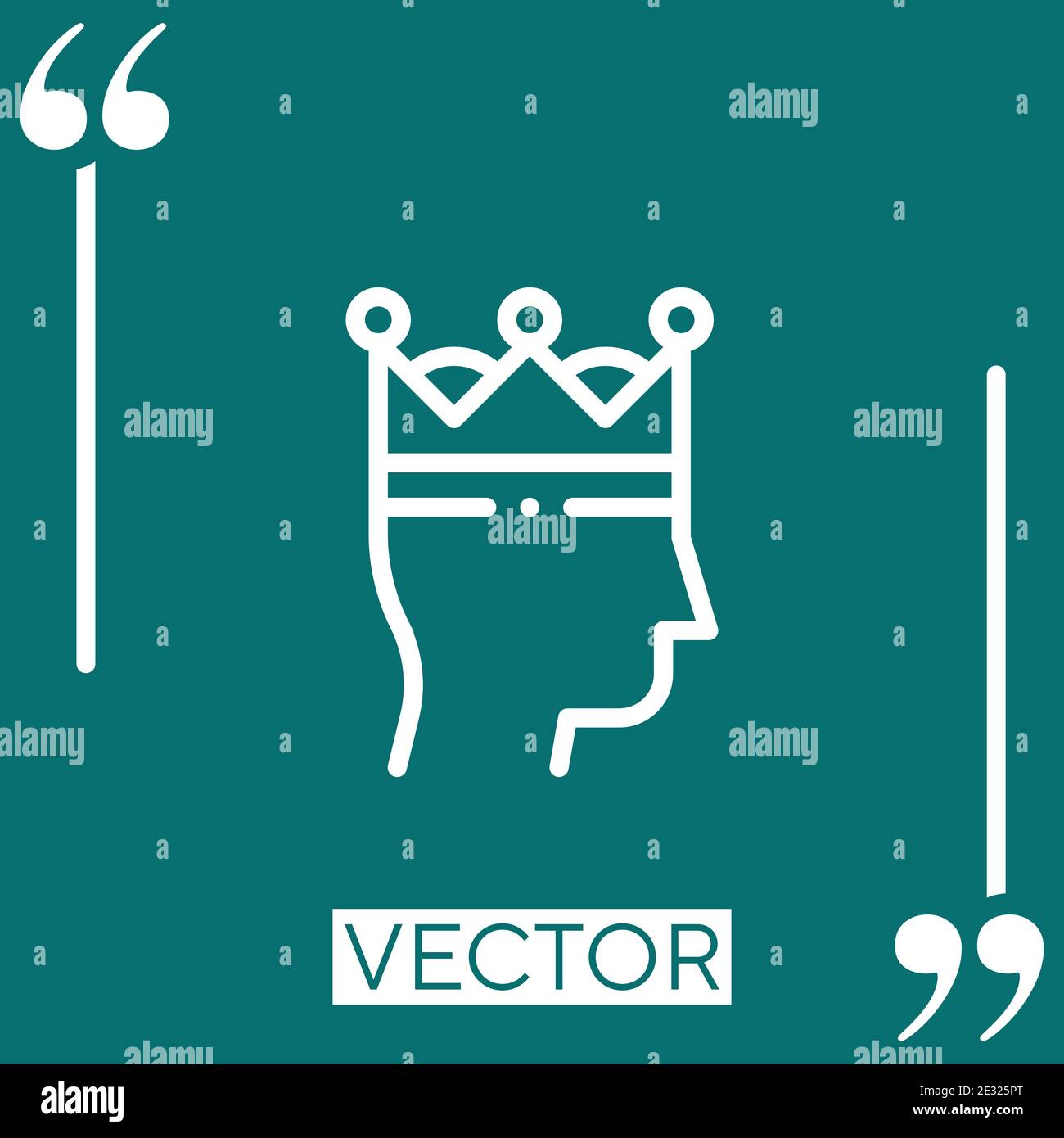wisdom vector icon Linear icon. Editable stroked line Stock Vector ...
