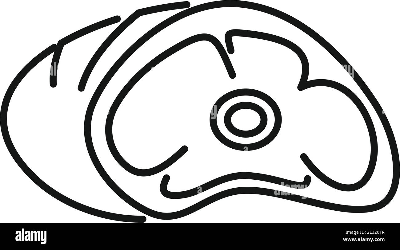 Steak meat icon, outline style Stock Vector Image & Art - Alamy