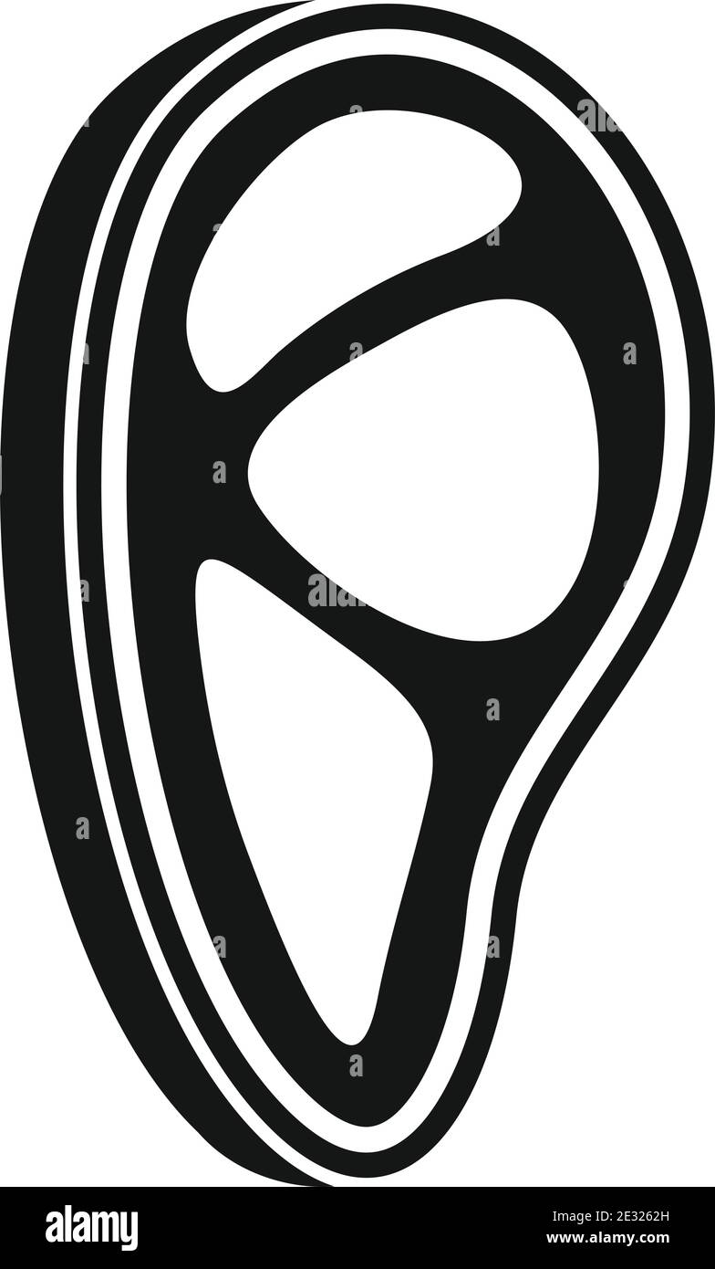 Raw steak icon, simple style Stock Vector Image & Art - Alamy