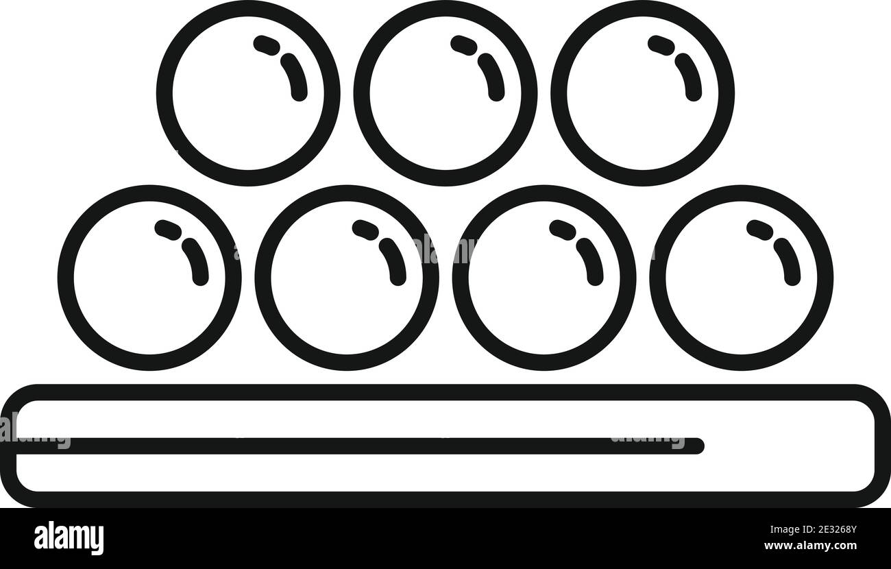 Fish caviar icon outline Stock Vector Images - Alamy