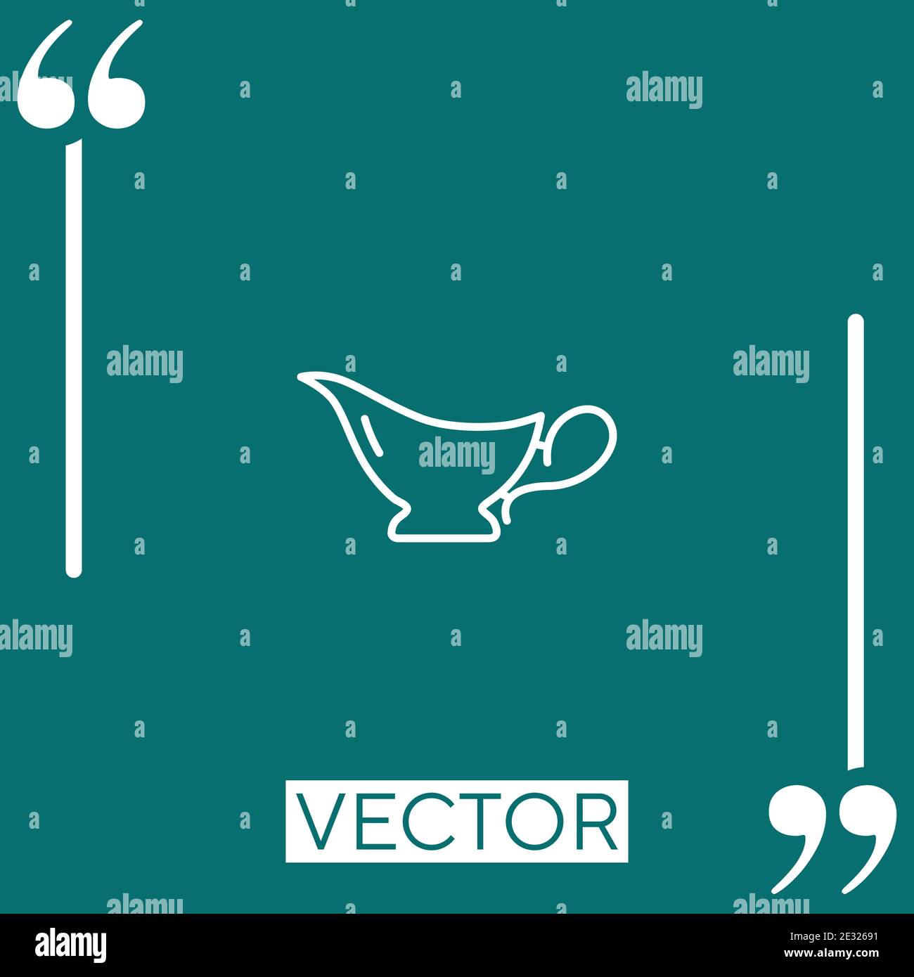 sauce boat vector icon Linear icon. Editable stroke line Stock Vector ...
