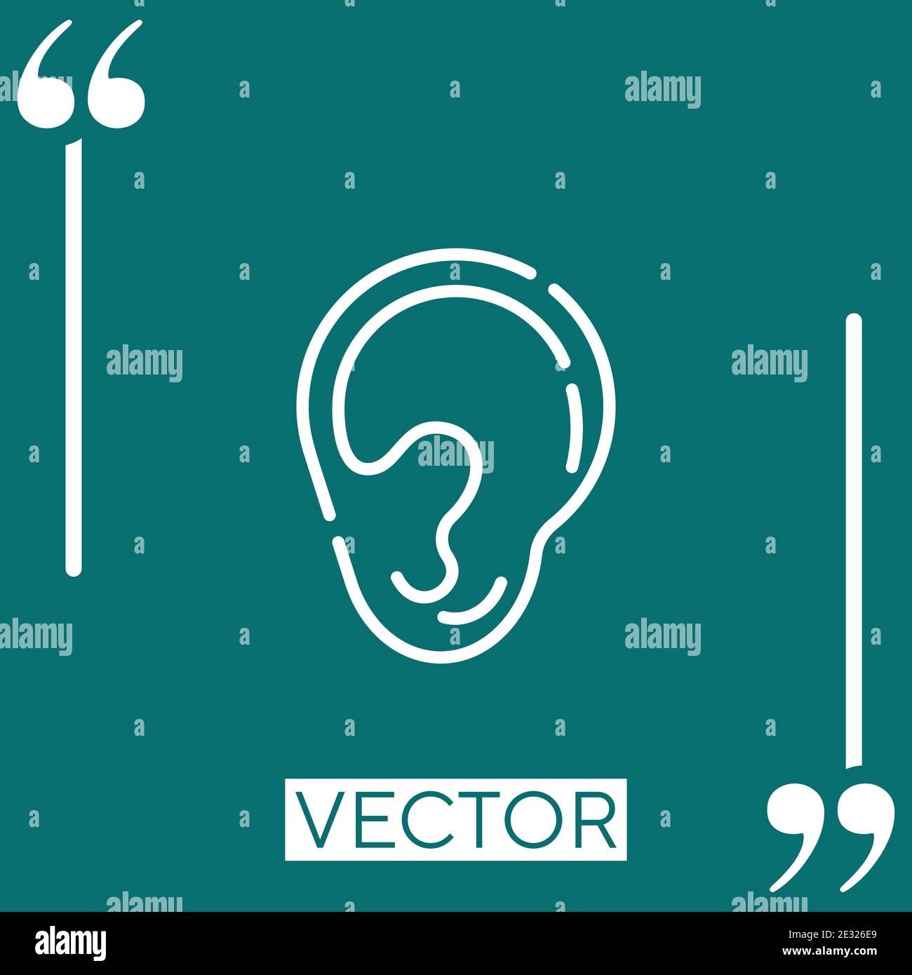 Ear Outline High Resolution Stock Photography and Images - Alamy