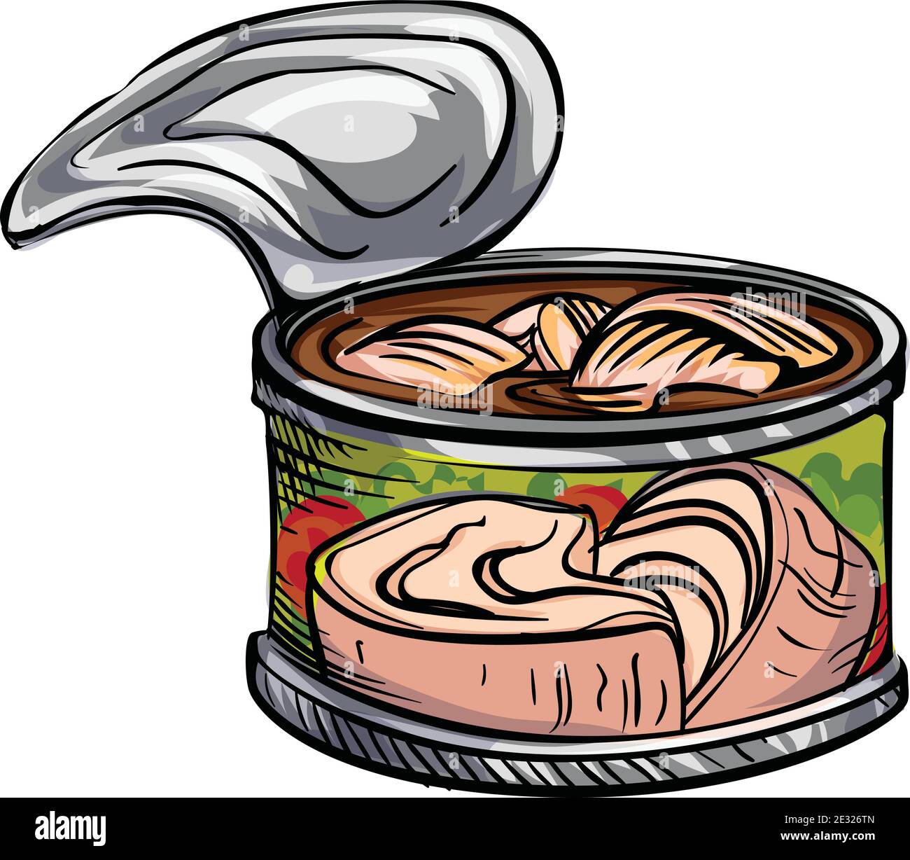 Canned tuna icon, cartoon style Stock Vector Image & Art - Alamy