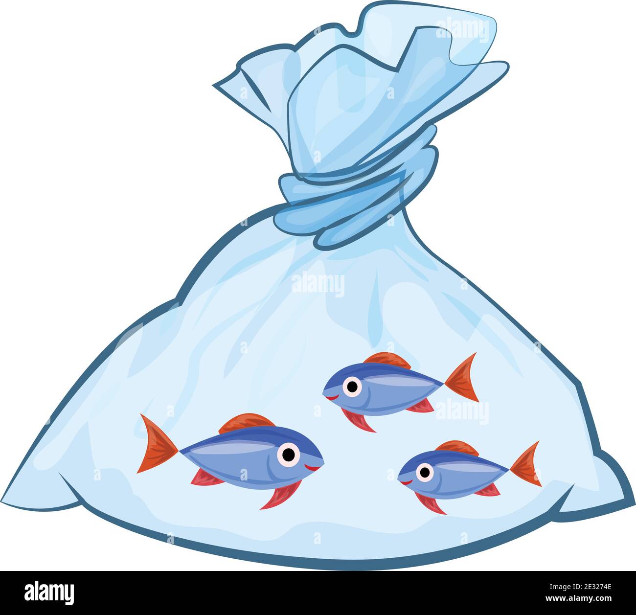 Aquarium fish package icon, cartoon style Stock Vector Image & Art - Alamy
