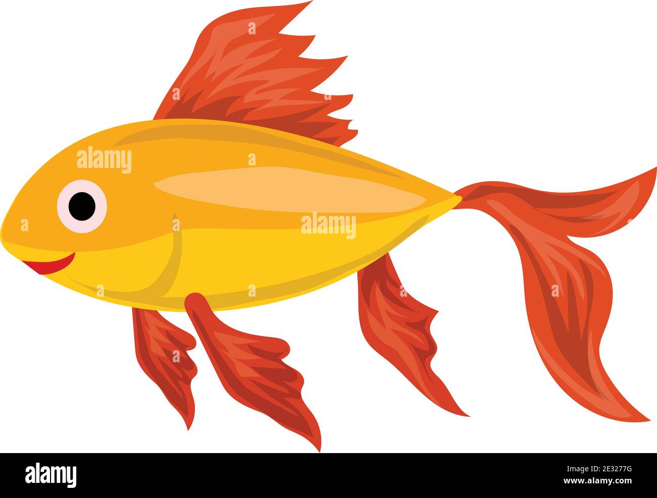 Red gold fish icon, cartoon style Stock Vector Image & Art - Alamy