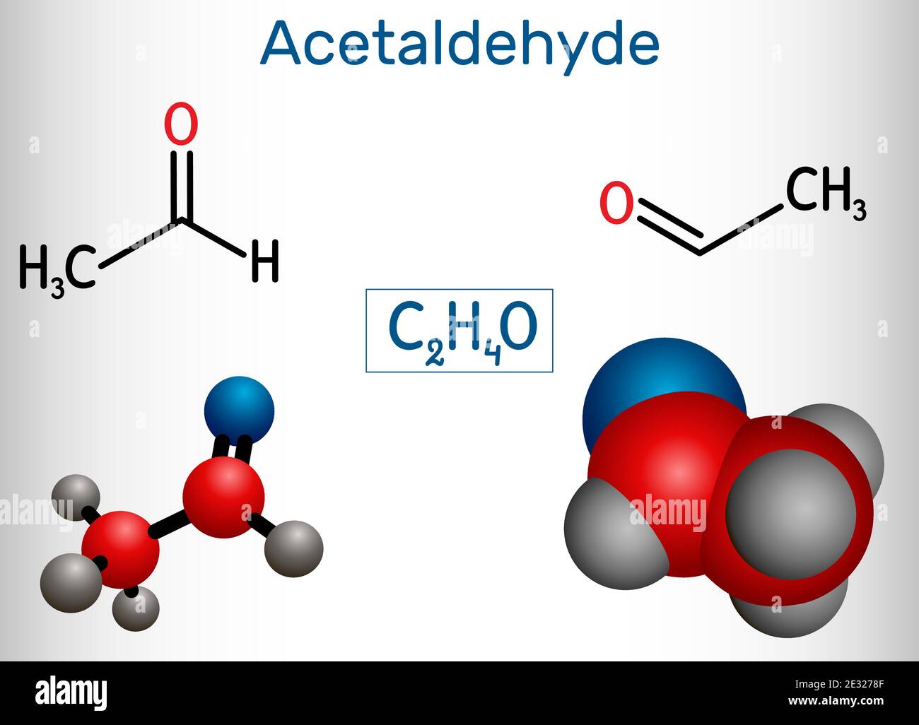 Acetaldehyde Molecule