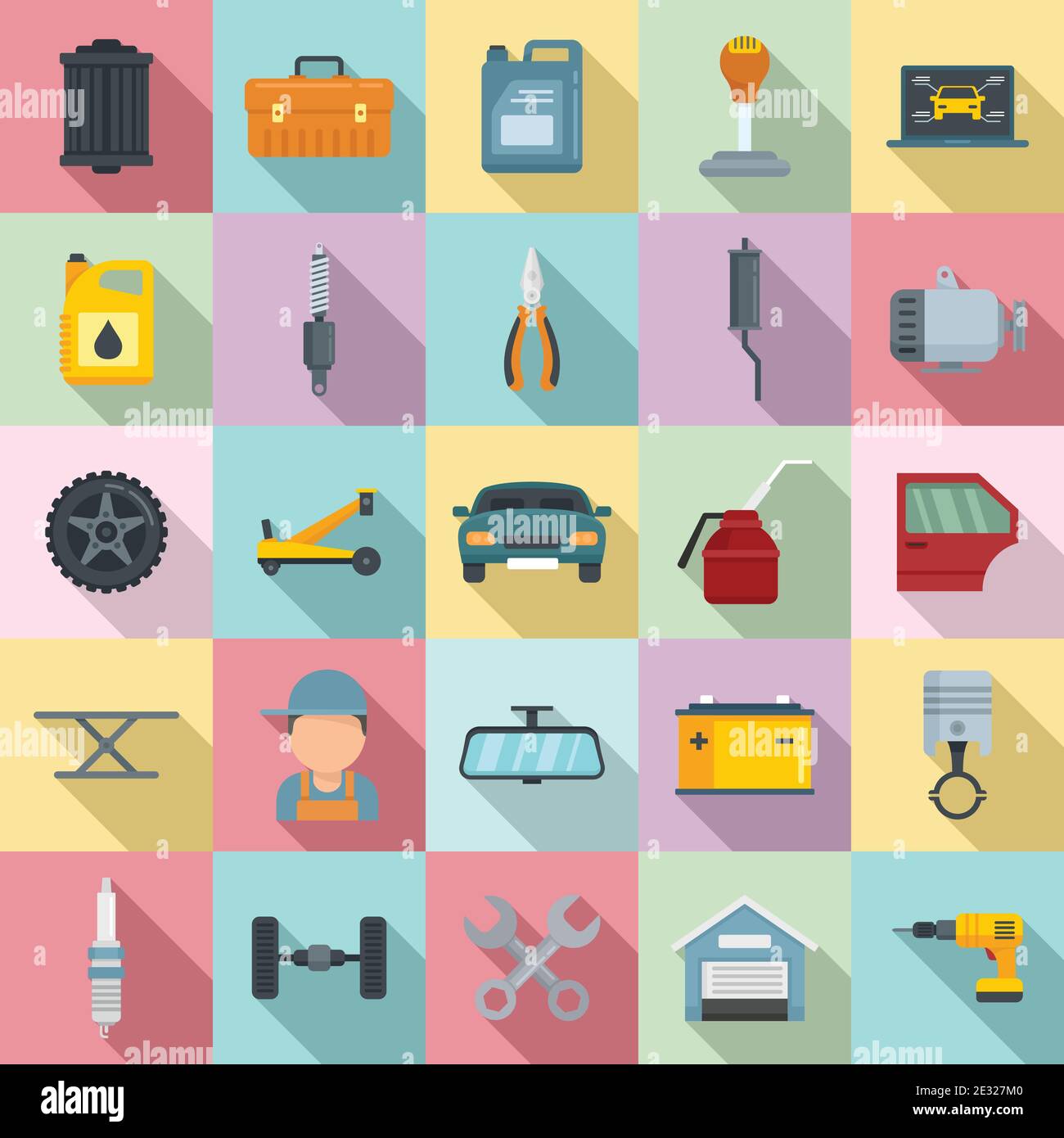 Mechanic icons hi-res stock photography and images - Alamy