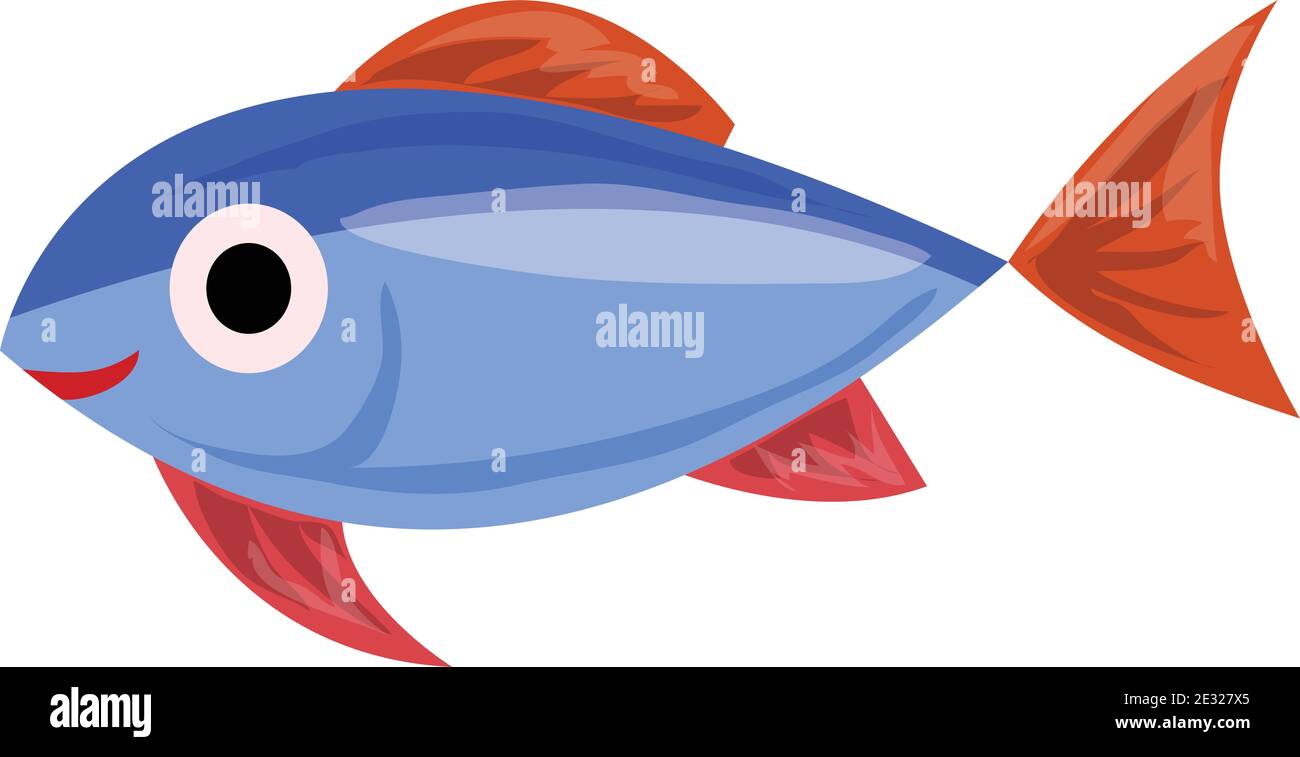 Exotic blue fish icon, cartoon style Stock Vector Image & Art - Alamy
