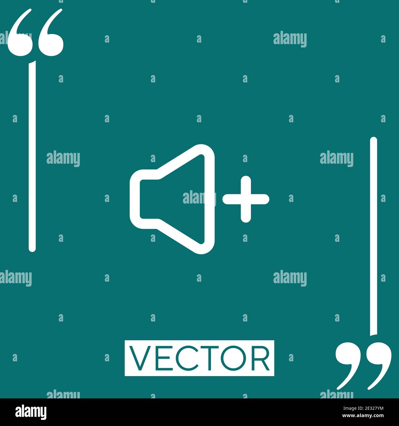 speaker increasing volume button Linear icon. Editable stroke line ...