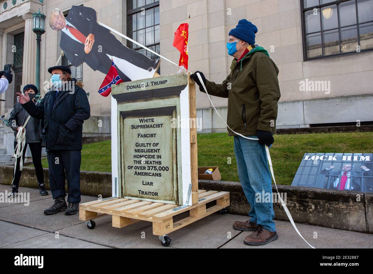 Lewisburg, United States. 16th Jan, 2021. Activist Gene Stilp speaks ...