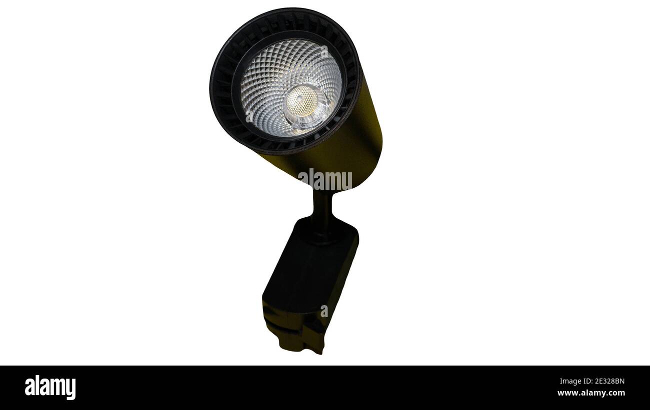 Square shape LED ceiling light, spotlight isolated on white background ...