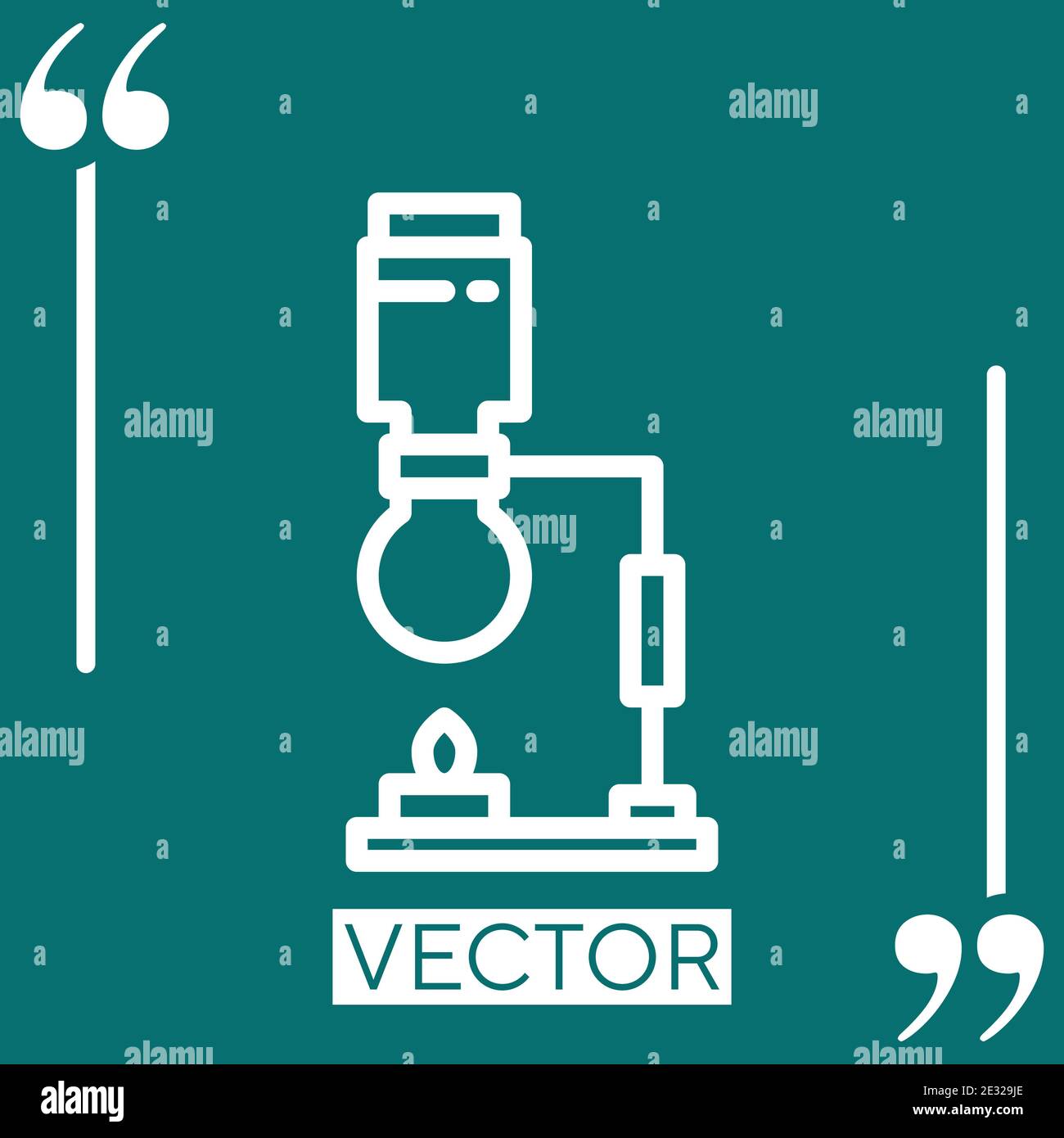 siphon vector icon Linear icon. Editable stroked line Stock Vector ...