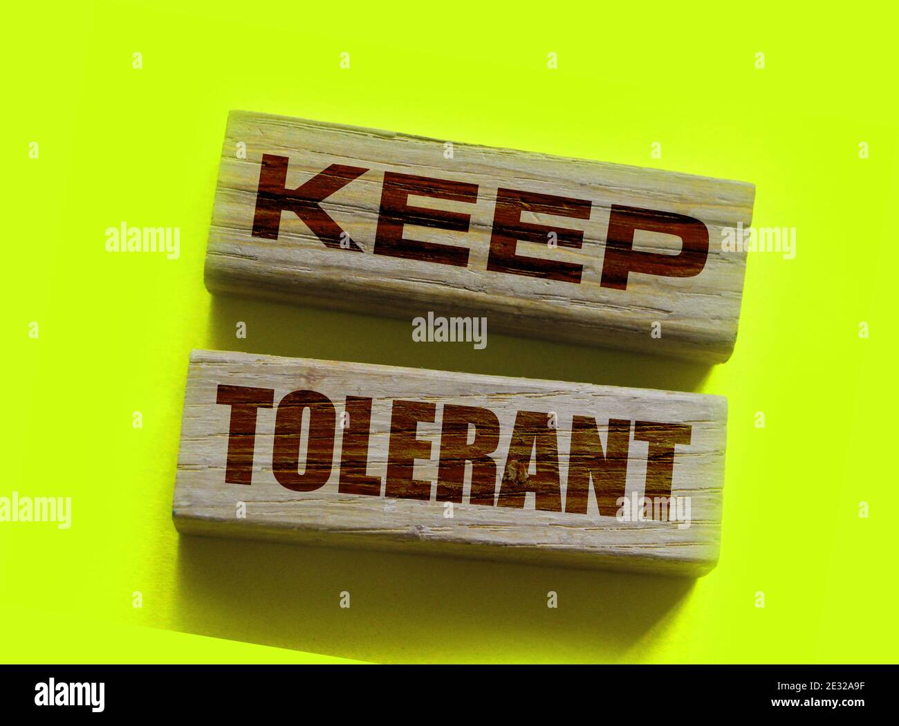 Wooden Blocks With The Text Keep Tolerant Tolerance Diversity Social And Business Teamwork