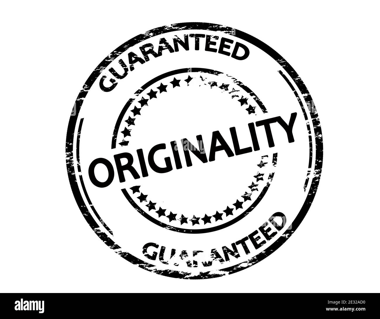 Rubber stamp with text originality guaranteed inside, vector ...