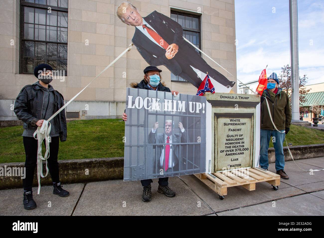 Lewisburg, United States. 16th Jan, 2021. Devon Stackonis, Gene Stilp ...