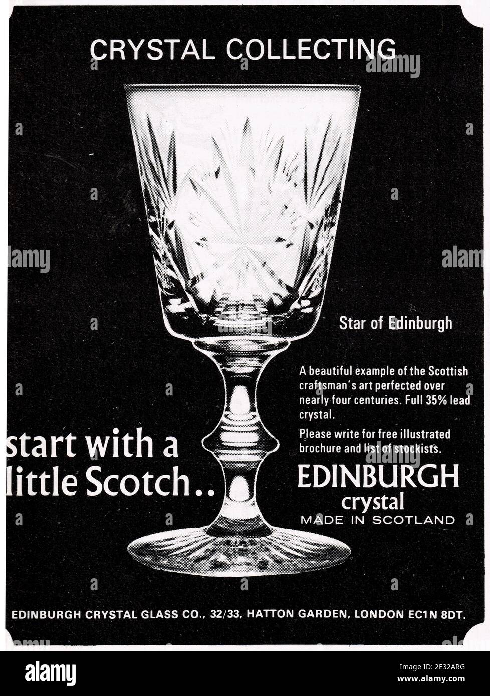 Advertisement for, In Britain Magazine, 1974 Stock Photo - Alamy