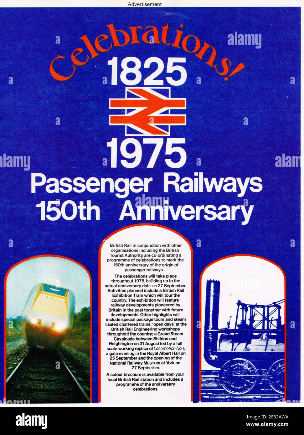 Advertisement for, In Britain Magazine, 1974 Stock Photo - Alamy
