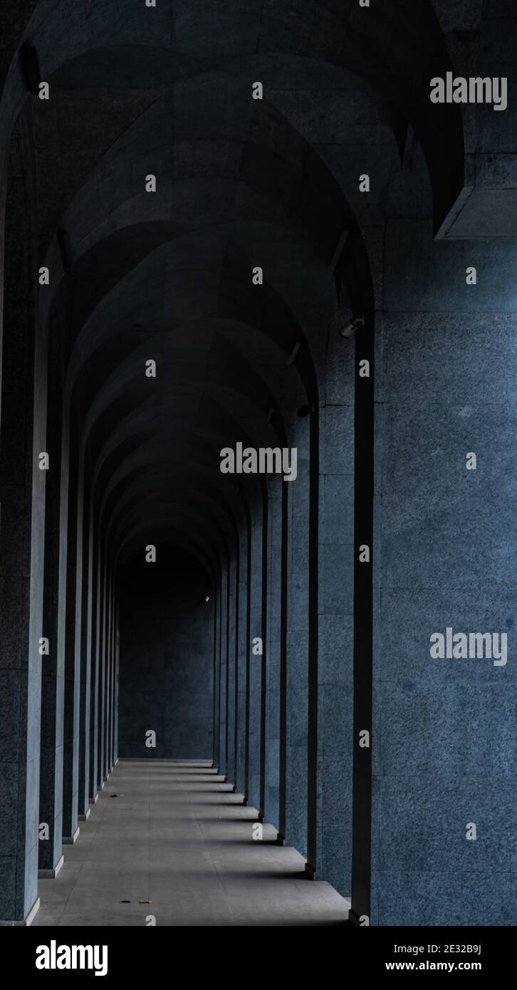 Architectural details high arches with path inside Stock Photo - Alamy