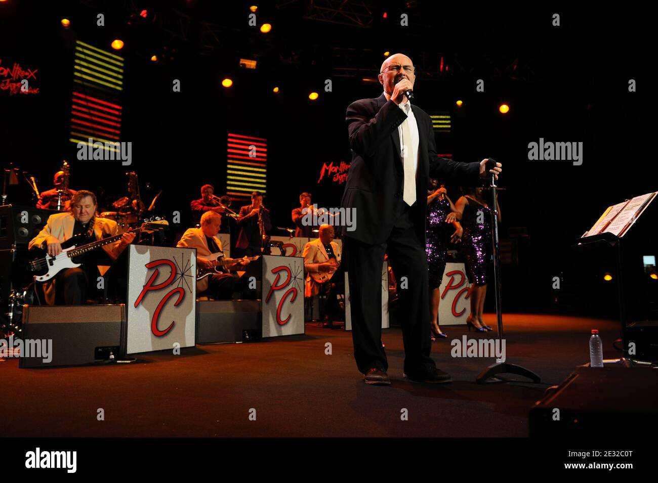 Phil Collins performs live at the Montreux Jazz Festival in Montreux ...