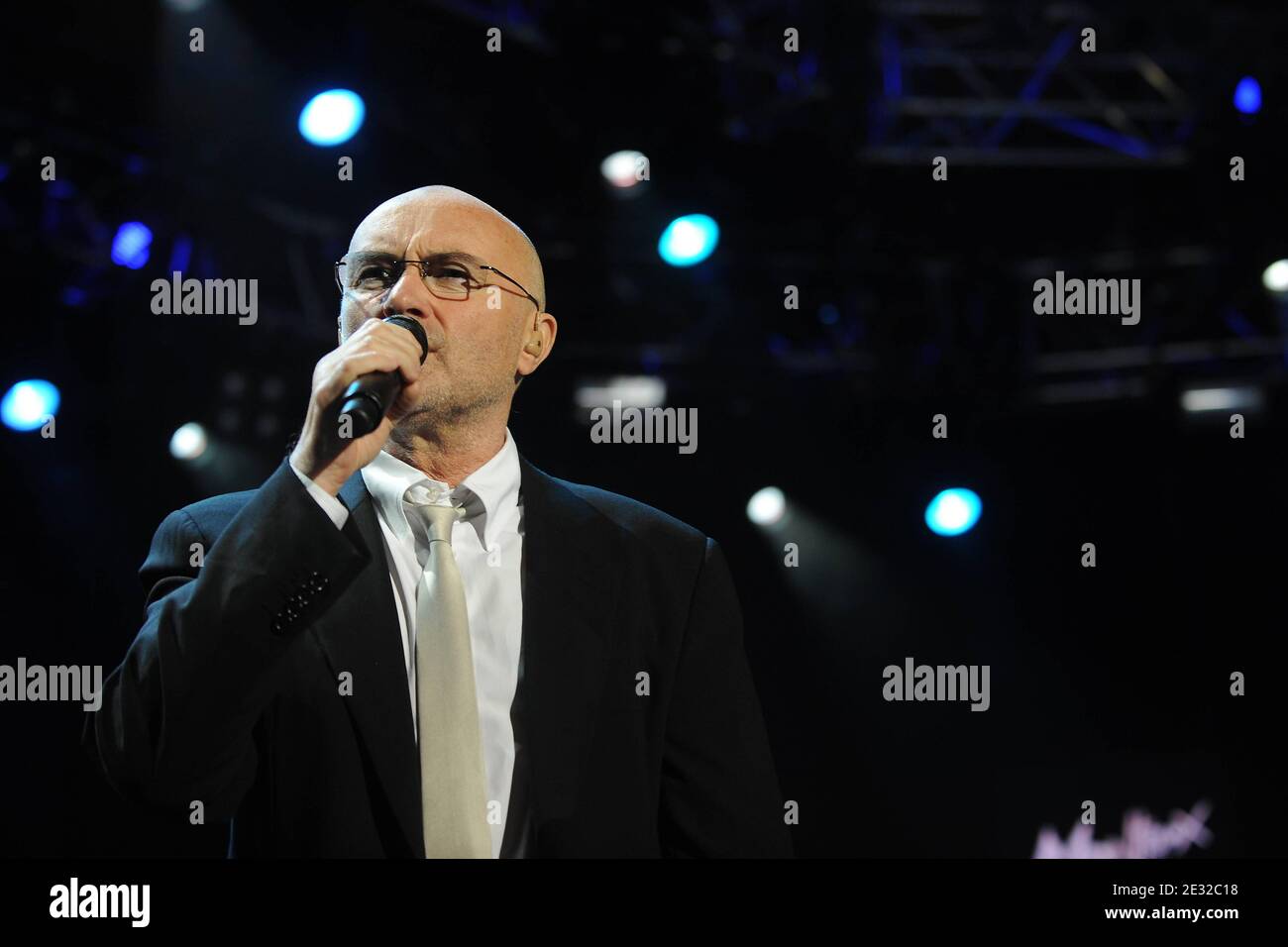 Phil Collins performs live at the Montreux Jazz Festival in Montreux ...