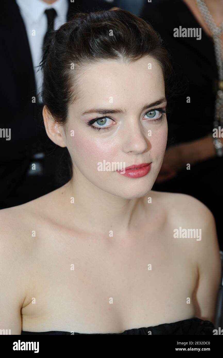 Actress Roxane Mesquida arriving at Christian Dior's Fall-Winter 2010/ ...