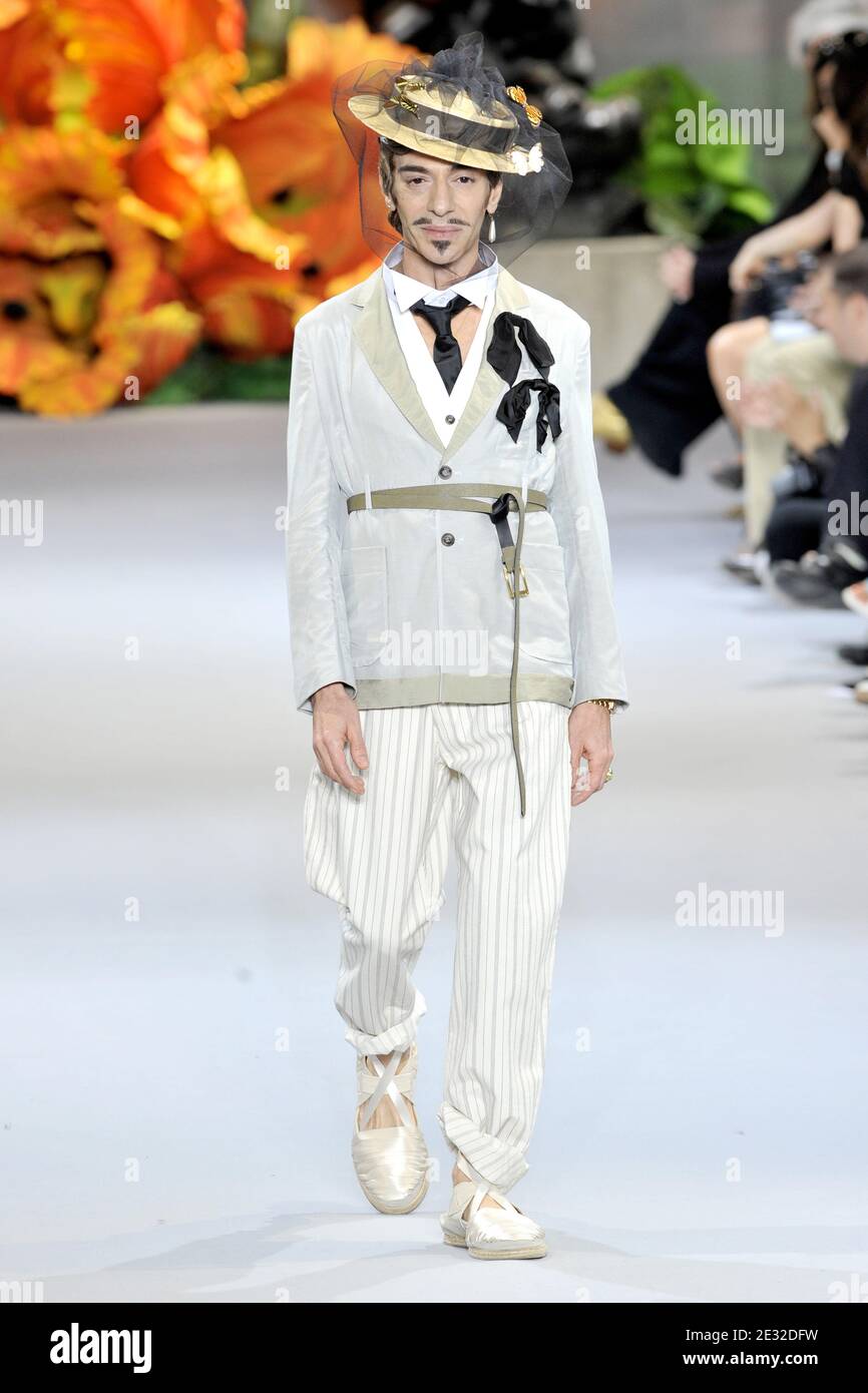 British designer John Galliano appears during the Christian Dior Haute ...