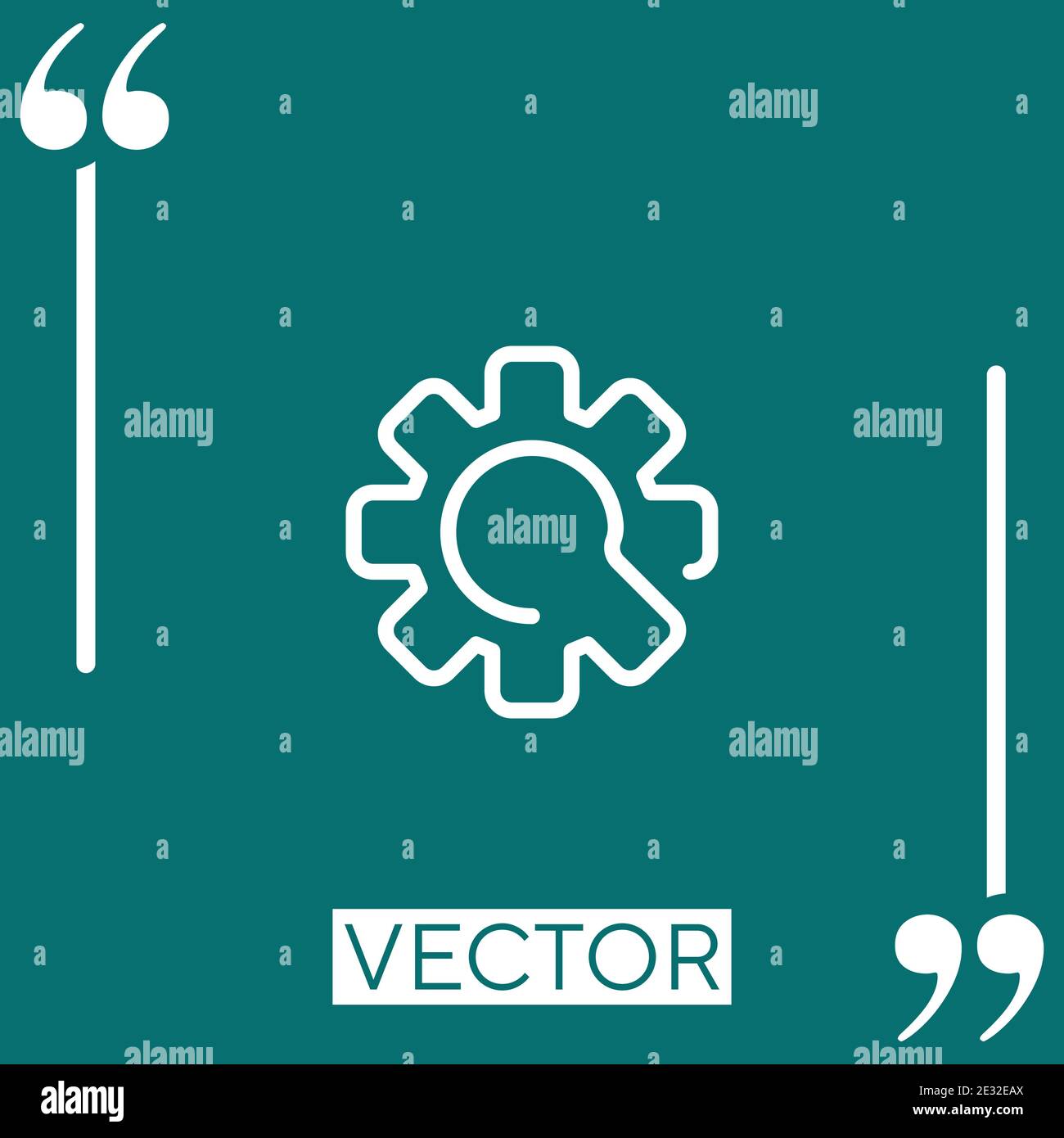 gear Linear icon. Editable stroke line Stock Vector Image & Art - Alamy
