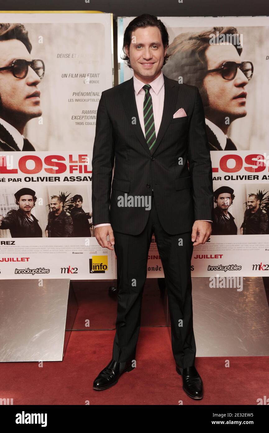 Edgar Ramirez attending the premiere of 'Carlos' at the UGC Les Halles ...