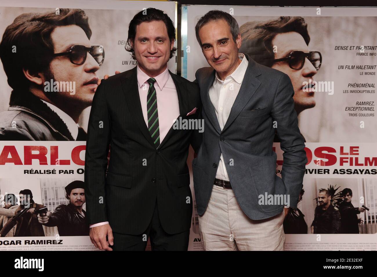 Edgar Ramirez and Director Olivier Assayas attending the premiere of ...