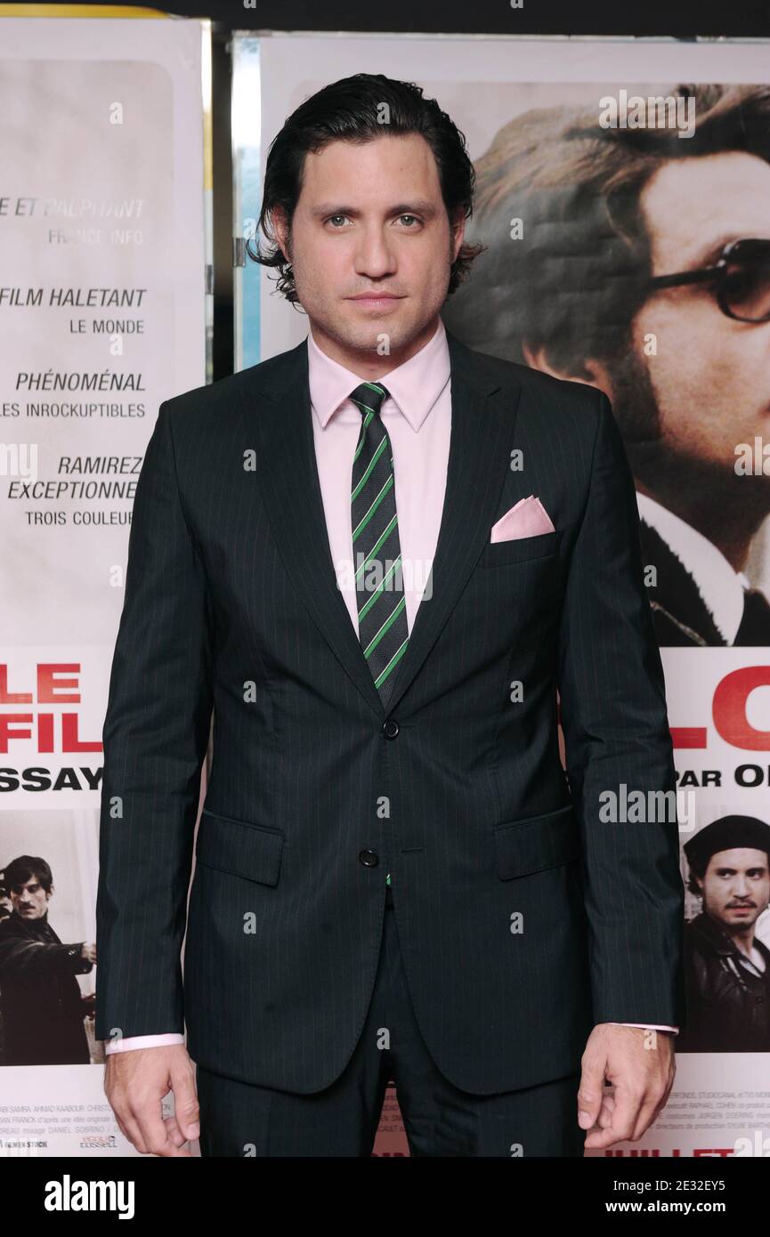 Edgar Ramirez attending the premiere of 'Carlos' at the UGC Les Halles ...