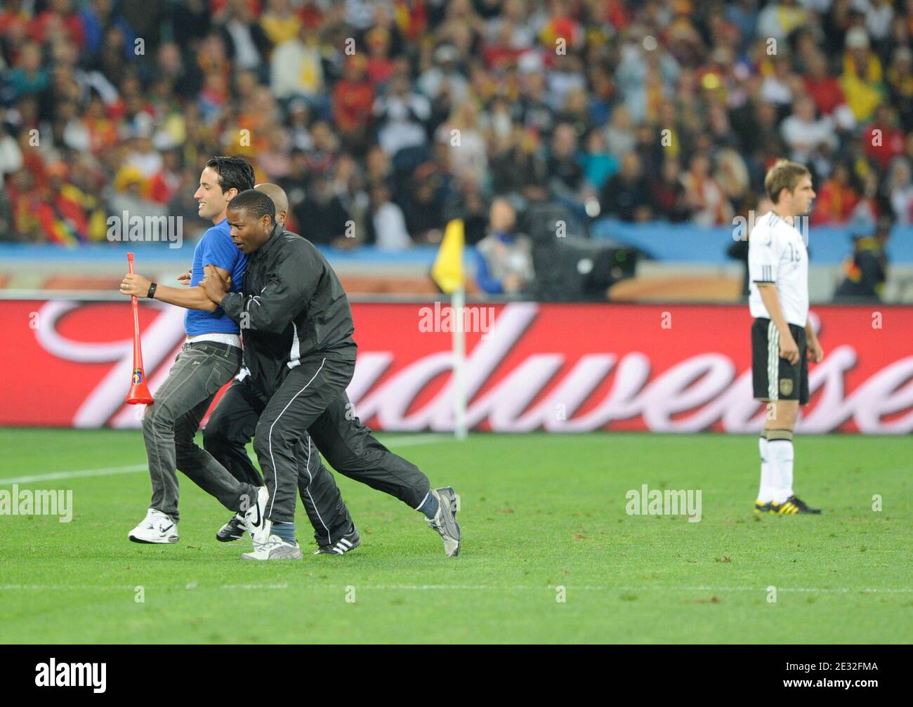 A streaker during the 2010 FIFA World Cup South Africa, Semi-Final ...