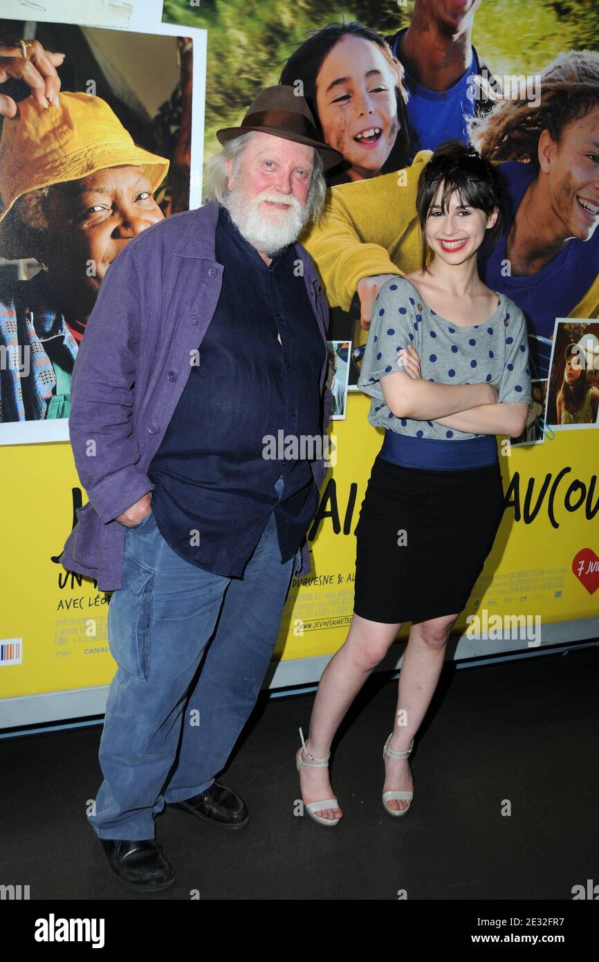 Actor Albert Delpy and actress Leopoldine Serre attending the premiere ...