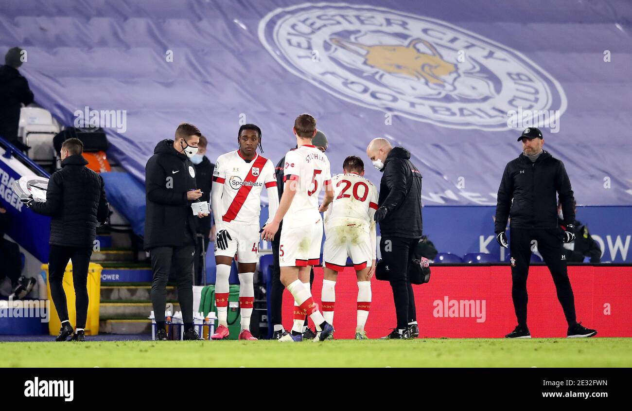 Southampton's Daniel N'Lundulu replaces Will Smallbone during the ...