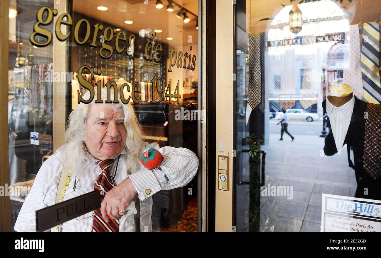 Famous DC custom tailor Georges de Paris is pictured in his shop near ...