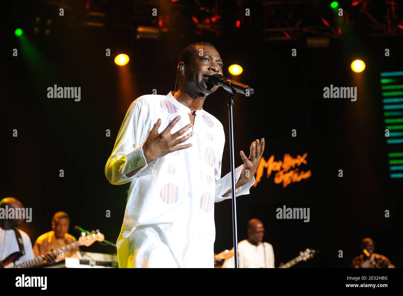 Senegalese singer and author Youssou N'Dour live at Montreux Jazz ...