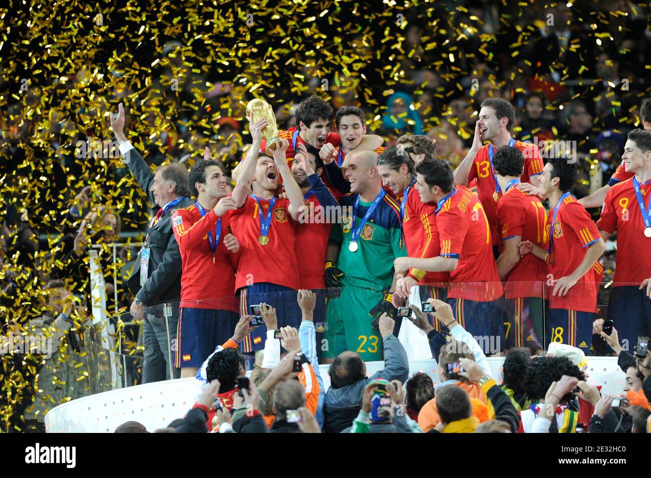 Spain 2010 world cup trophy hi-res stock photography and images - Alamy