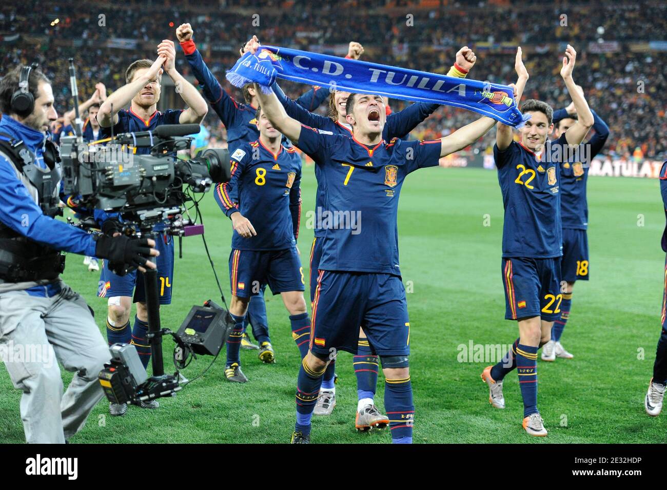 David Villa Celebration World Cup