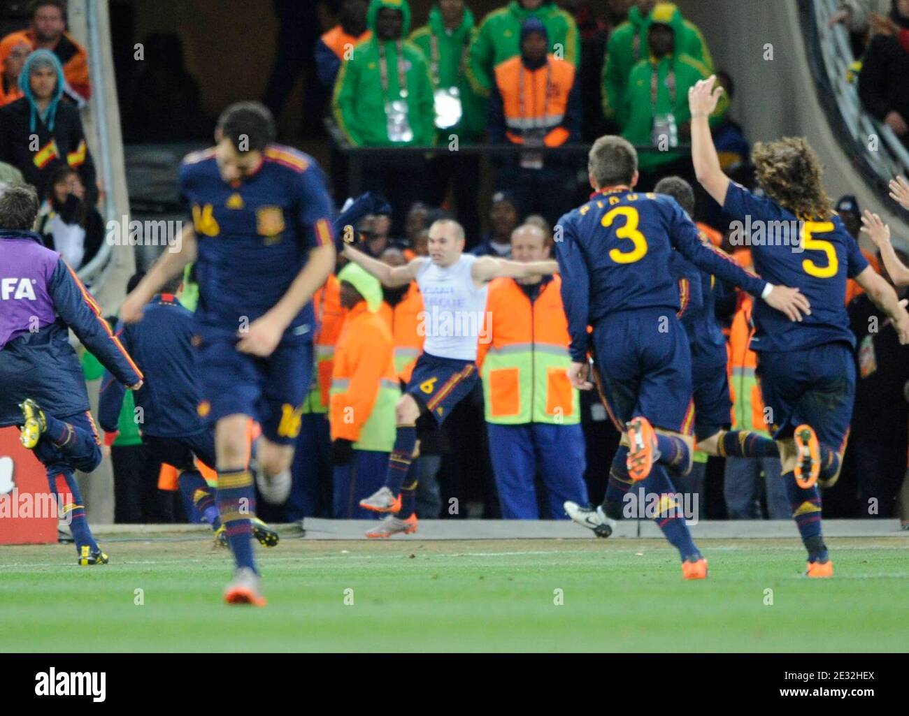 Iniesta scoring 2010 world cup final hi-res stock photography and ...