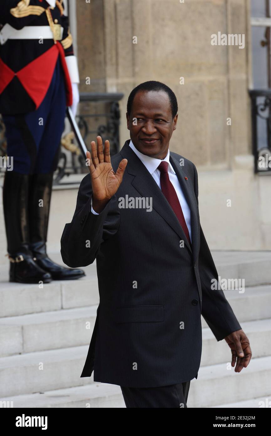 Burkina Faso's President Blaise Compaore leaves the Elysee Palace in ...